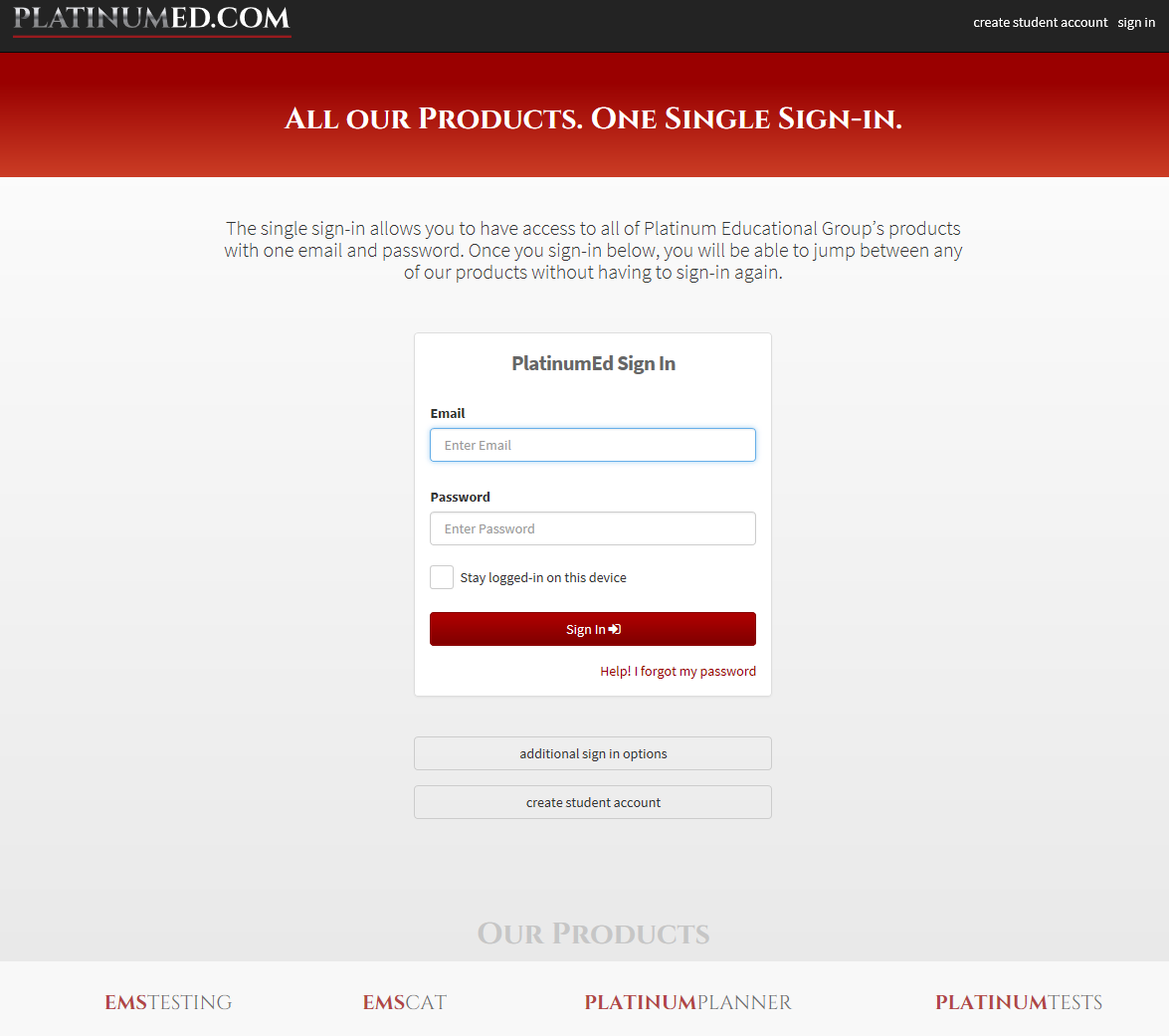 (Student) Accessing an Old Student Account – Platinum Education ...