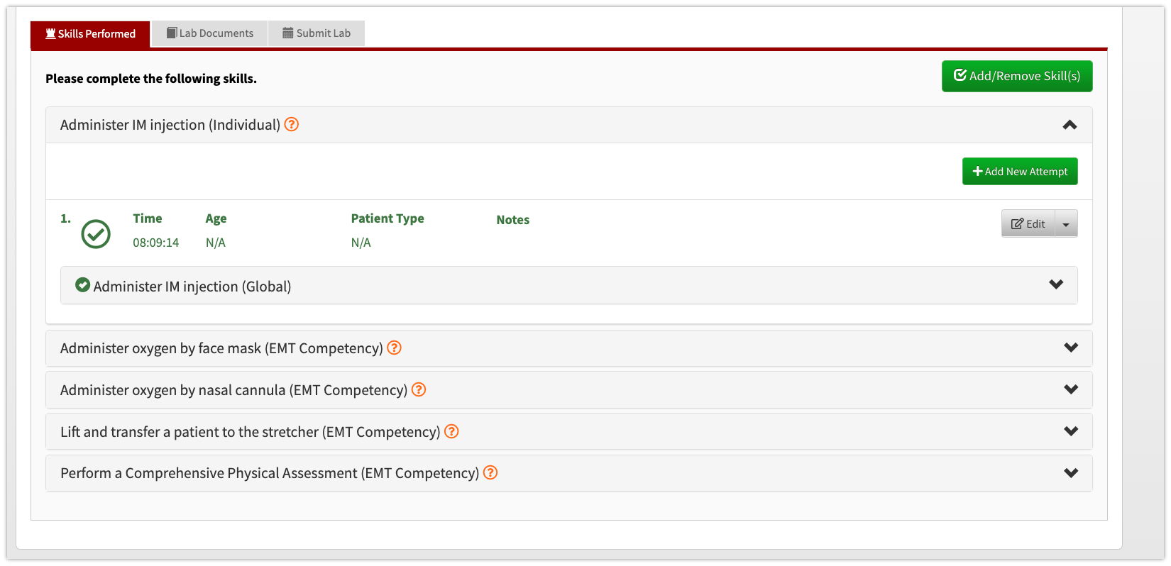(Student) Manage Labs [EMS] – Platinum Education Knowledgebase