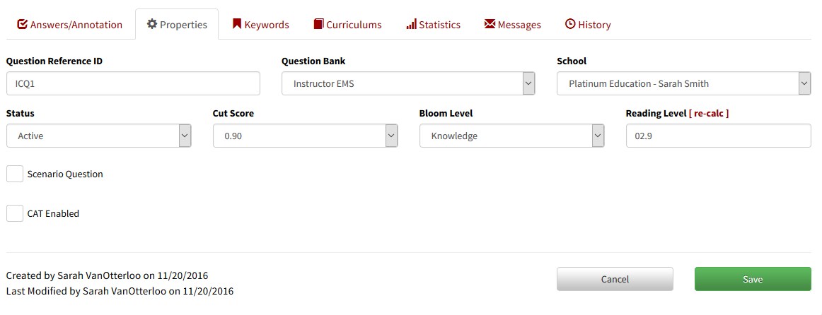 (Instructor) Creating Questions in EMSTesting or Platinum Tests ...