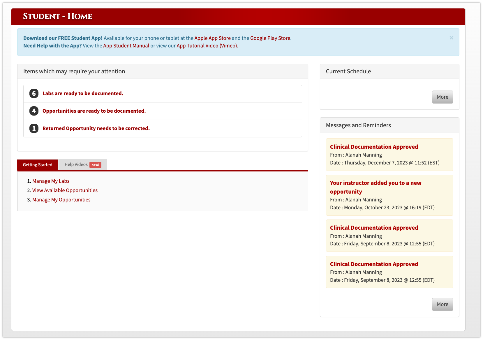 (Student) Home [EMS] – Platinum Education Knowledgebase