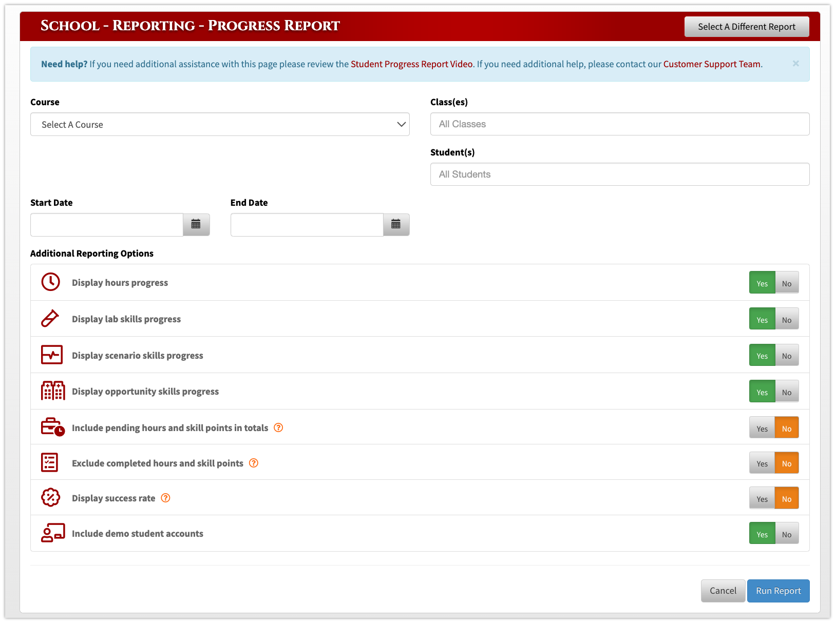 (Instructor) Student Progress Report – Platinum Education Knowledgebase
