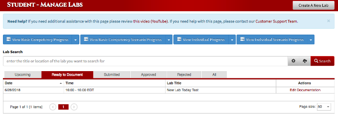 (Student) Manage Labs [EMS] – Platinum Education Knowledgebase