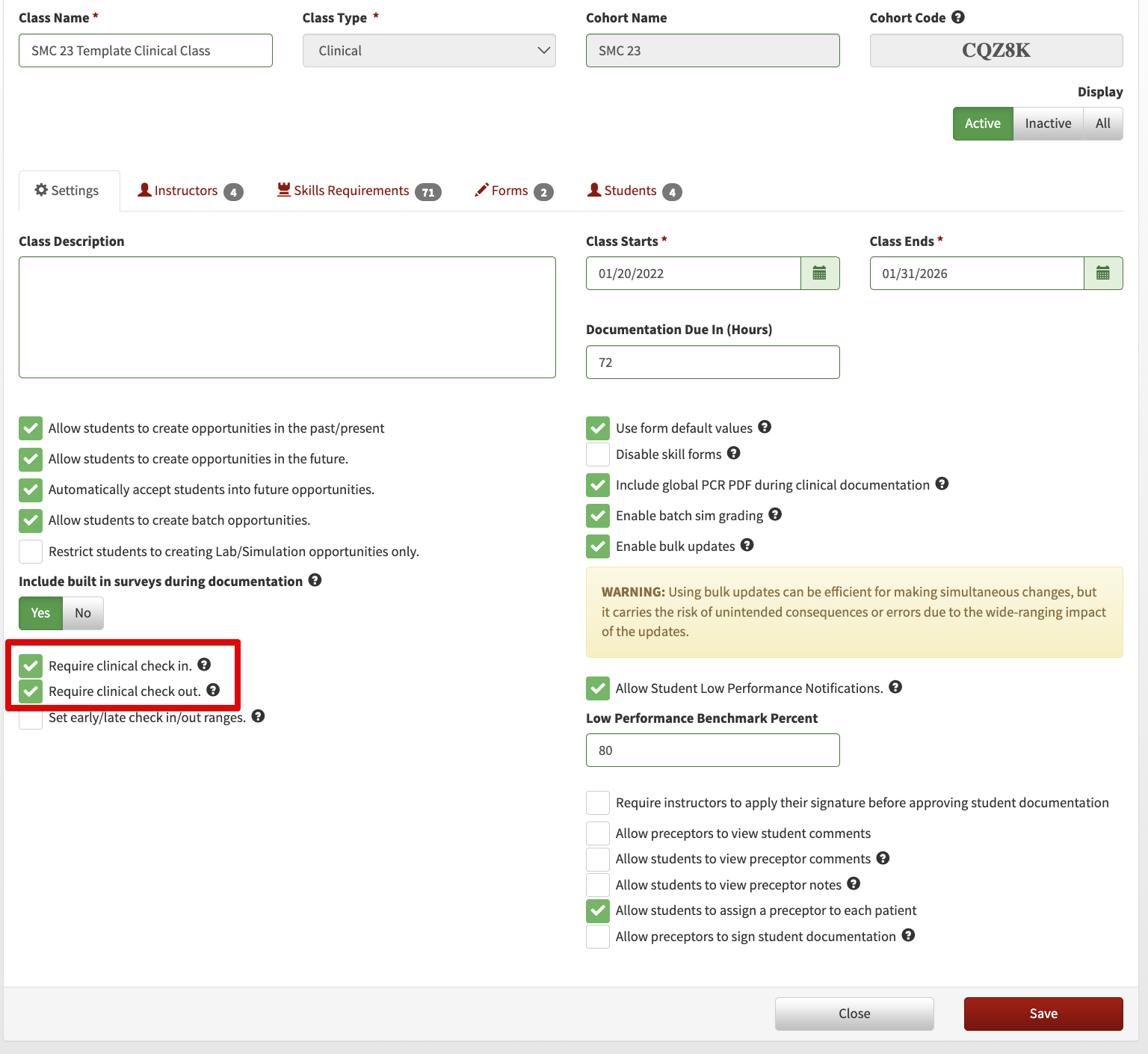 Early Check in/Check out Ranges and Requiring Check in/outs – Platinum ...