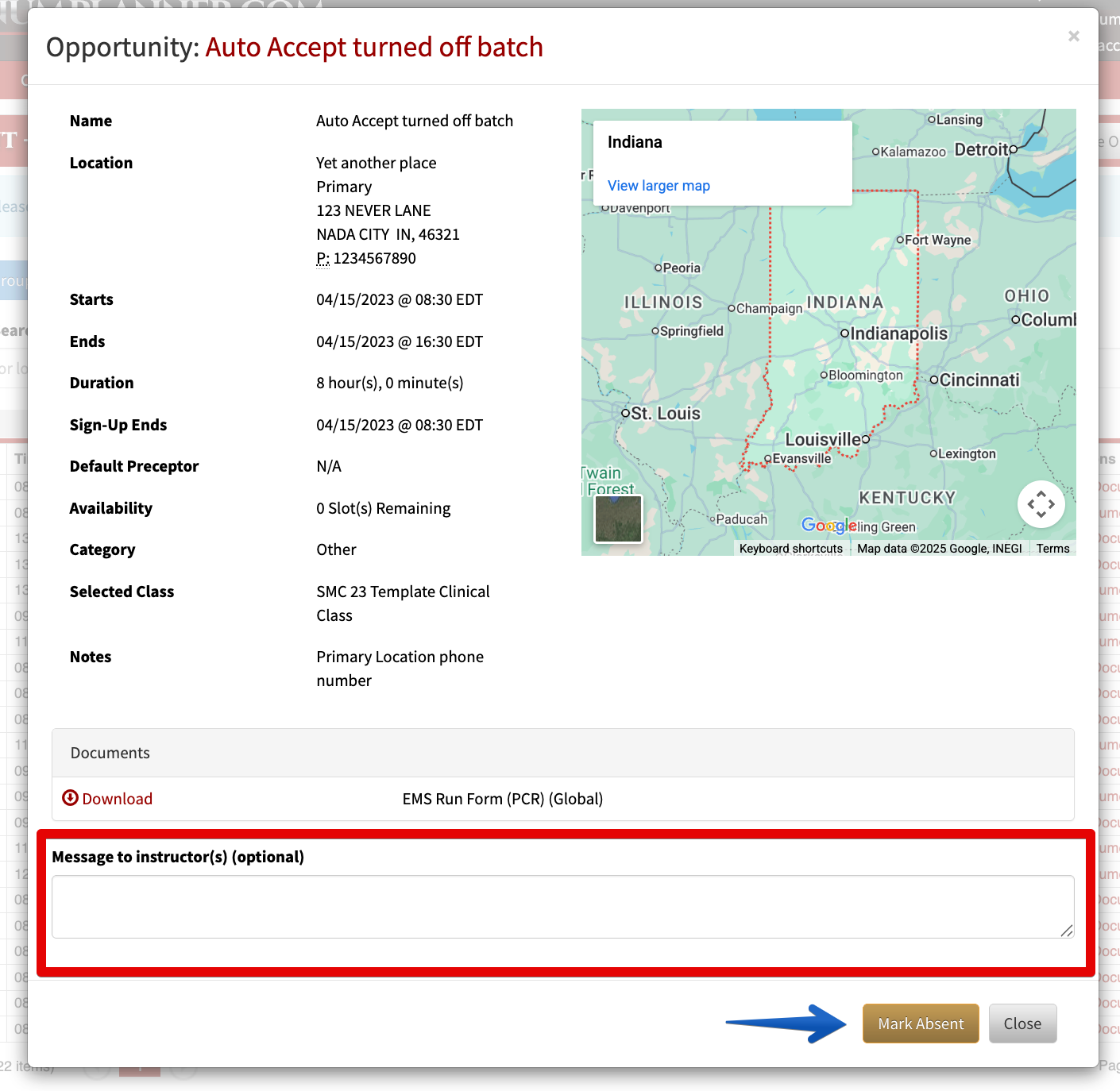 (Student) Requesting Removal or Marking Absent from an Opportunity ...