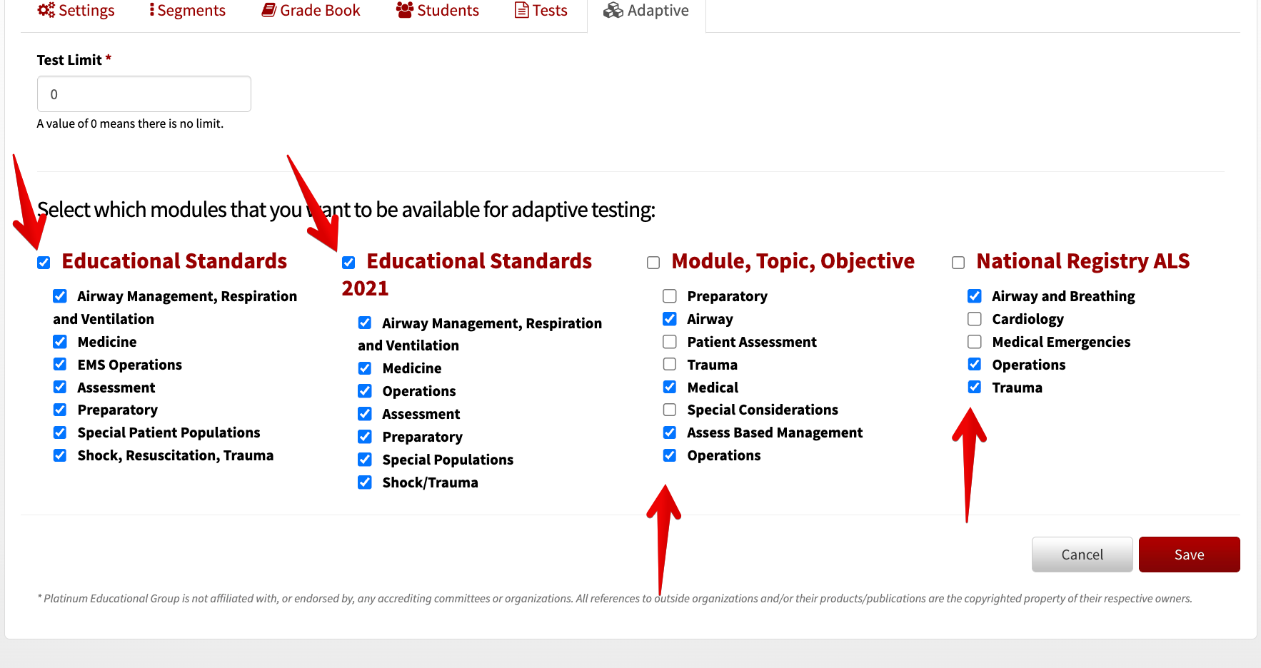 (Instructor) Enabling Computer Adaptive Testing for your Students ...