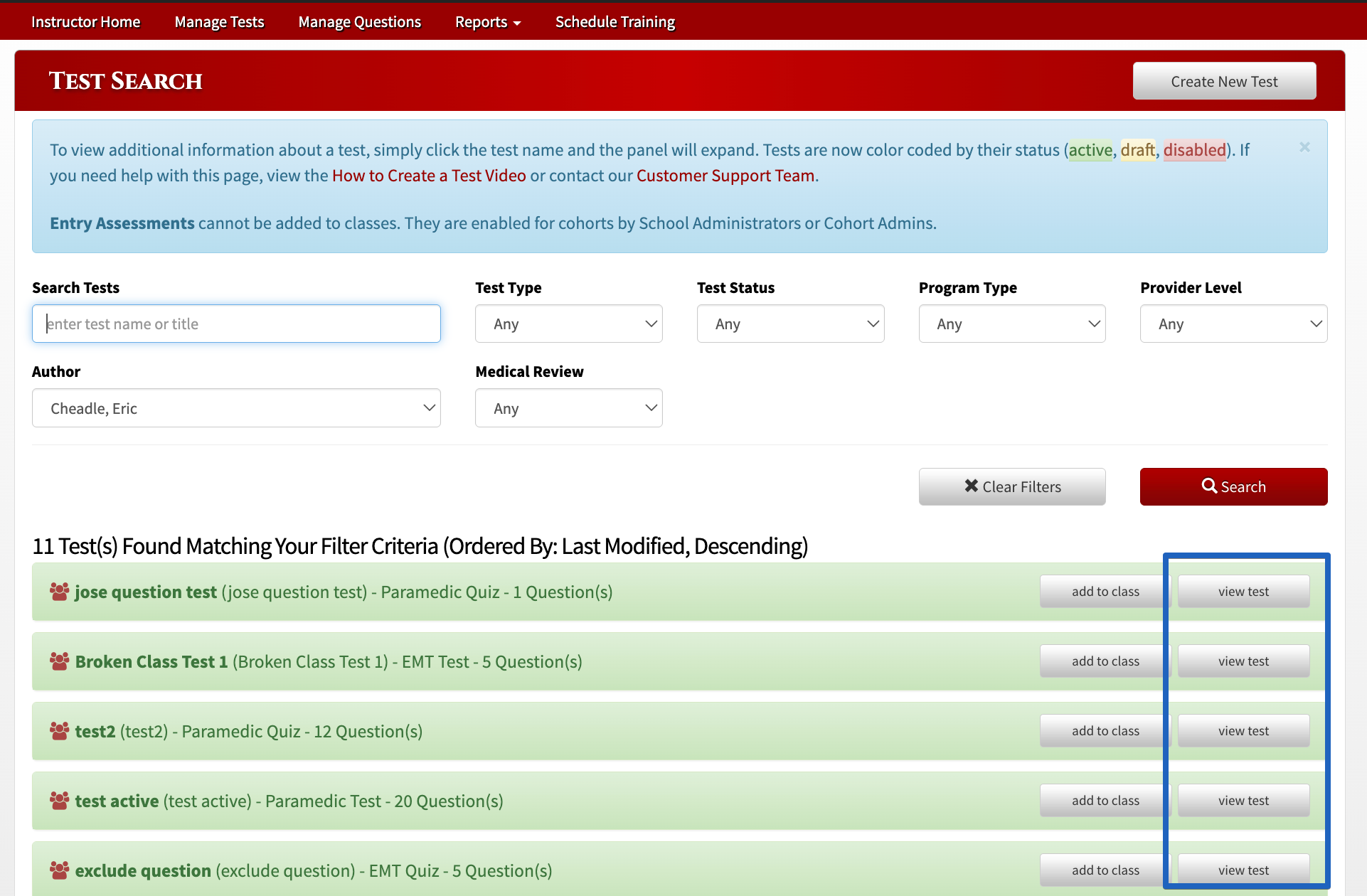 (Instructors) Adding a Shared Exam – Platinum Education Knowledgebase