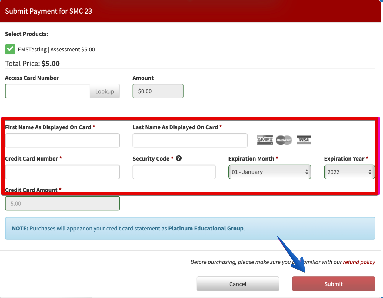 (Student) Assessment Testing – Platinum Education Knowledgebase
