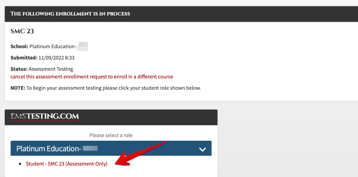 (Student) Assessment Testing – Platinum Education Knowledgebase