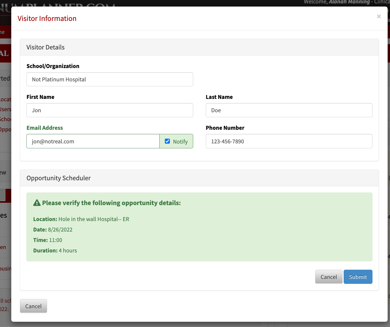 Adding a Visitor to a Shared Site Schedule – Platinum Education ...